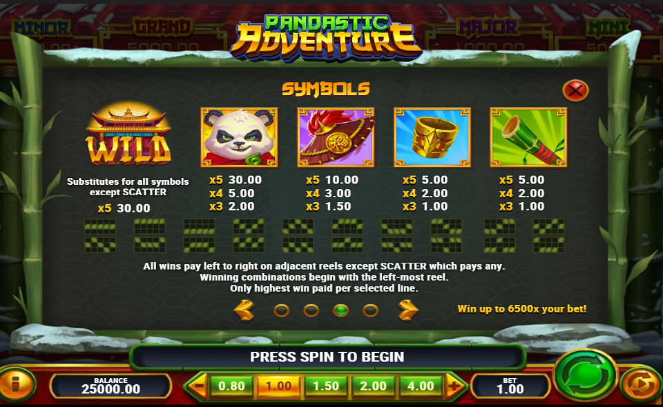 Play Pandastic Adventure by Play n GO - Free Demo